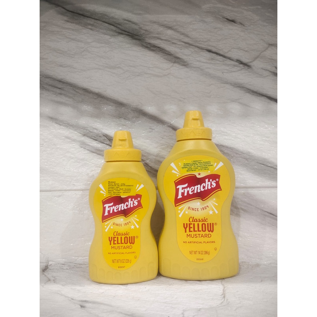 Jual French's Classic Yellow Mustard Sauce - Saus Mustard 226gr ...