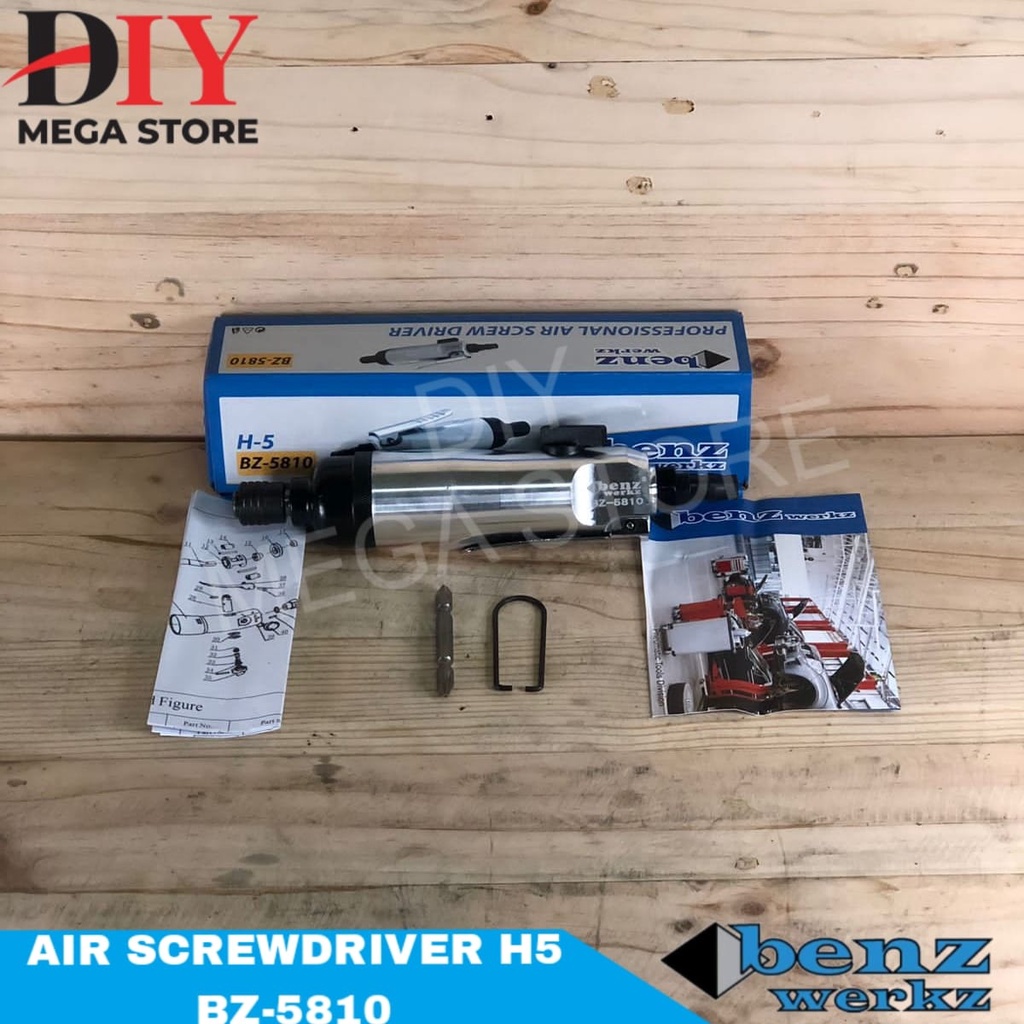 Jual Air screwdriver H5 1/4" mesin obeng angin kompresor BZ-5810 benz ...