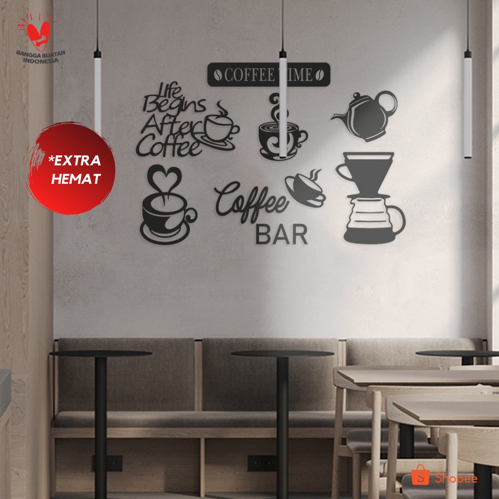 Jual Hiasan Dinding Cafe Minimalis | Dekorasi Cafe, Coffee Shop, Resto ...