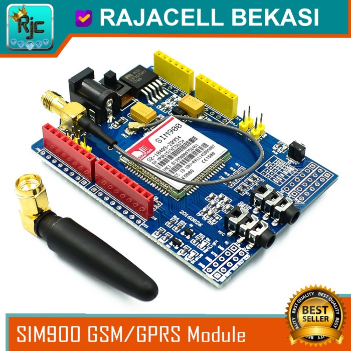 Jual SIM900 GSM GPRS Serial Module for Arduinoo ESP8266 STM32 Quad Band | Shopee Indonesia