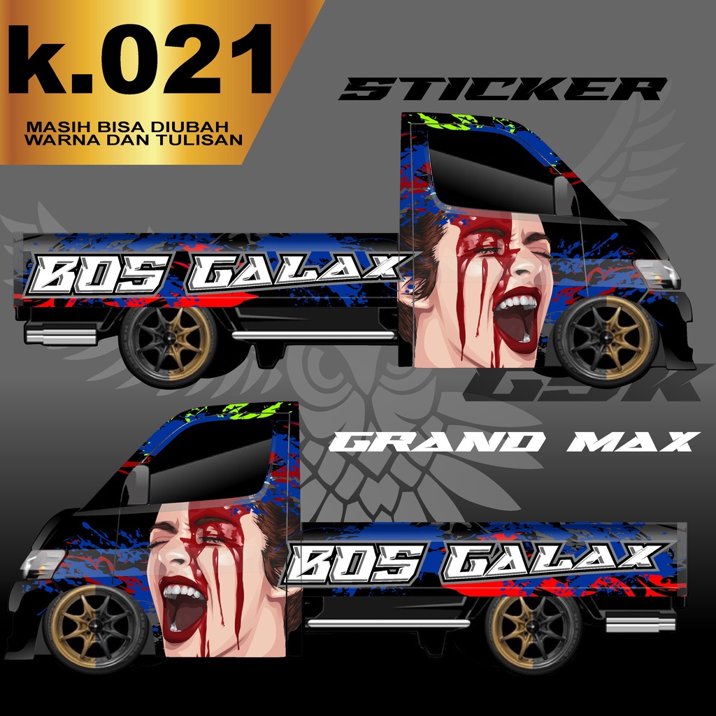 Jual Decal Sticker Fullbody Pick Up Granmax-Stiker Dekal Granmax ...