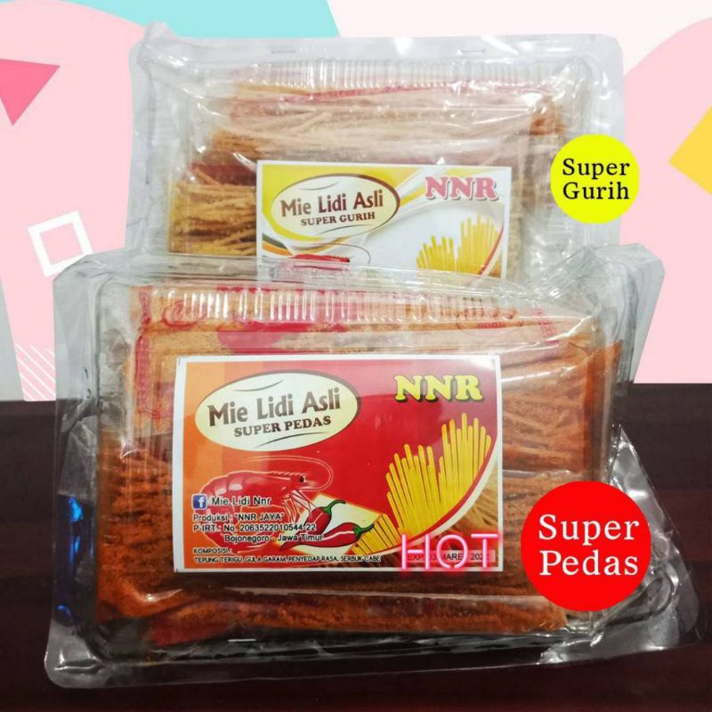 Jual Mie lidi isi 10 bungkus super pedas dan super gurih mi lidi pedas ...