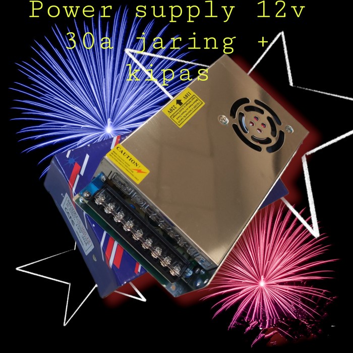 Jual Power Supply Adaptor Switching 12V 30A / Trafo 12 Volt 30 Ampere | Shopee Indonesia
