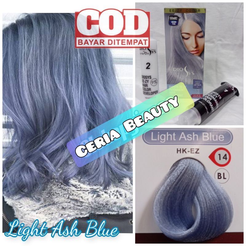 Jual Diosys Color Light Ash Blue 100ml / Cat Rambut Diosys 100ml ...