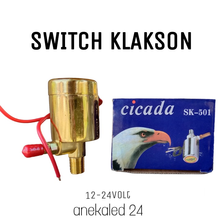 Jual Switch Klakson angin cicada/otomatis klakson angin 12v/24v ...