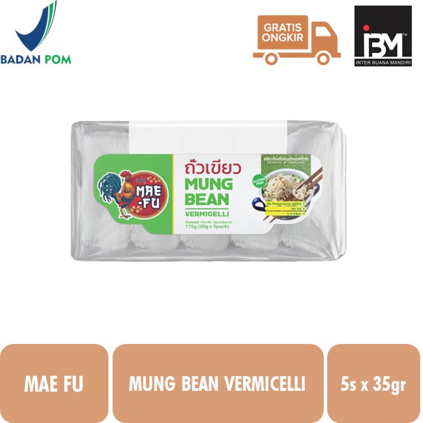 Jual Mae Fu Thai Mung Bean Bihun / Soun / Vermicelli 35gr 5S | Shopee ...