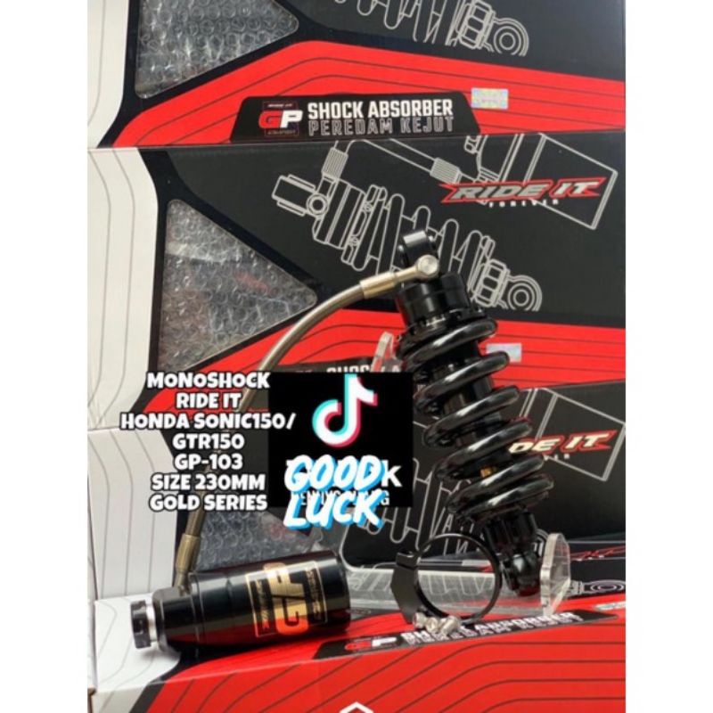 Jual monoshock tabung pisah Sonic 150 Supra GTR 150 Klik Fungsi RIDE IT | Shopee Indonesia