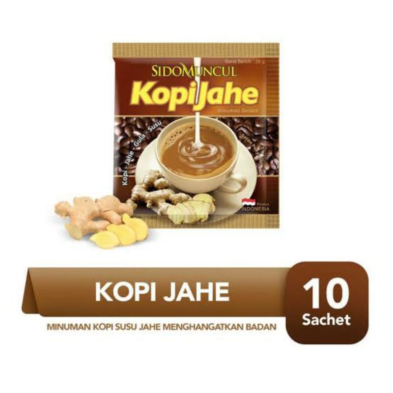 Jual Kopi Jahe Sidomuncul Renceng (Isi 10 Sachet @ 26gr) | Shopee Indonesia