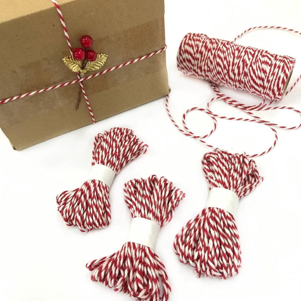 Jual 10 METER - TALI RAMI BENANG MERAH / TALI KRAFT MURAH / TALI ...