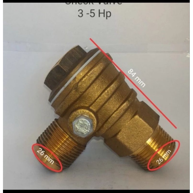 Jual check Valve kompressor udara 3-5hp | Shopee Indonesia