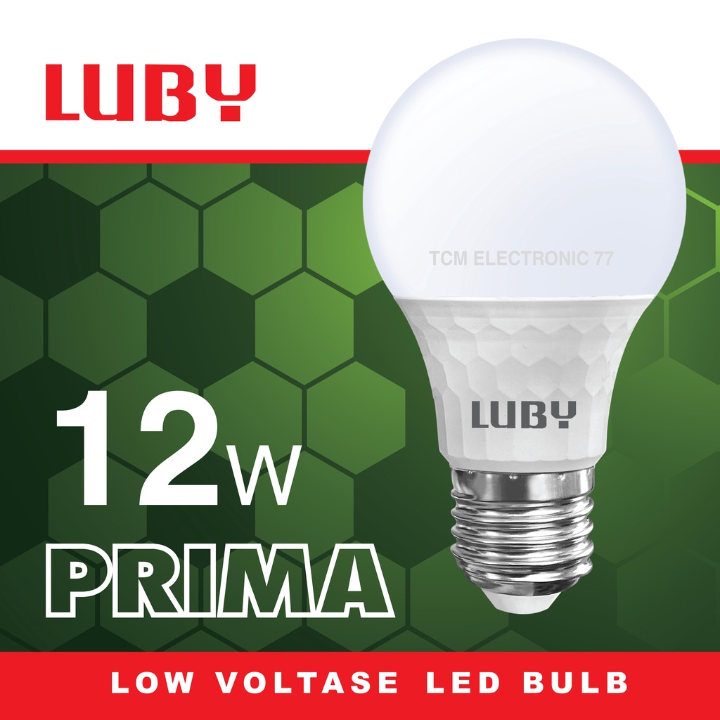 Jual Lampu Bohlam LED LUBY Prima 12 Watt Bohlam Bulb 12W W cahaya putih ...