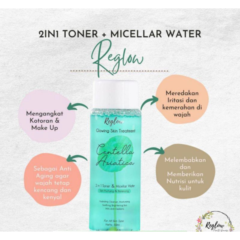 Jual Reglow 2 in 1 Toner dan Micellar Water (100ml) | Shopee Indonesia