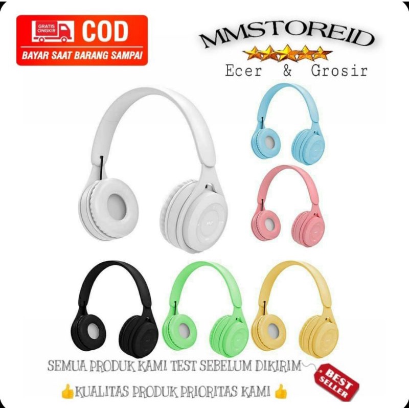 Jual MM - Headset bando headphone macaron wireless Y08 / stn 36 ...