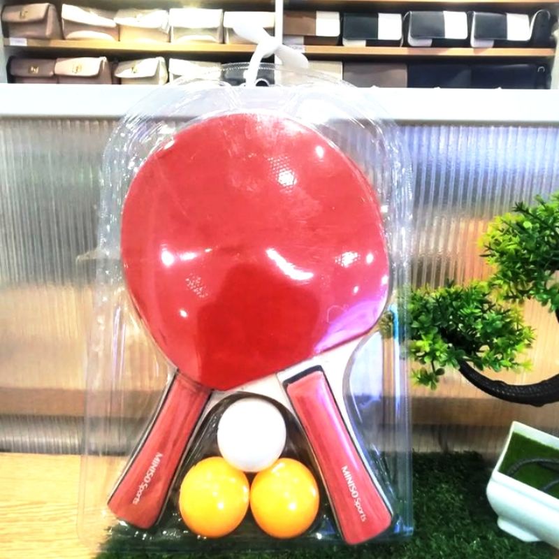 Jual MINISO SPORTS TABLE TENNIS RACKETS / RAKET TENIS / BOLA TENIS ...