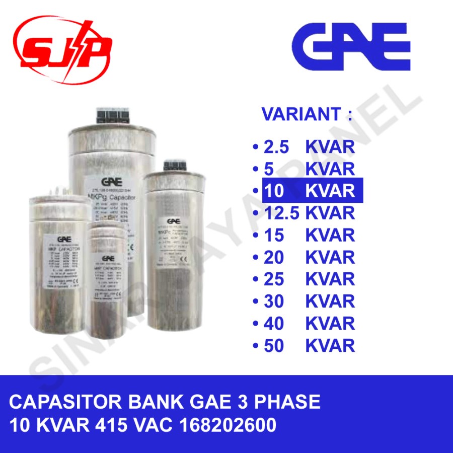 Jual CAPASITOR KAPASITOR BANK GAE MKPC 10 KVAR 10KVAR 415V 3 PHASE 203440011 | Shopee Indonesia