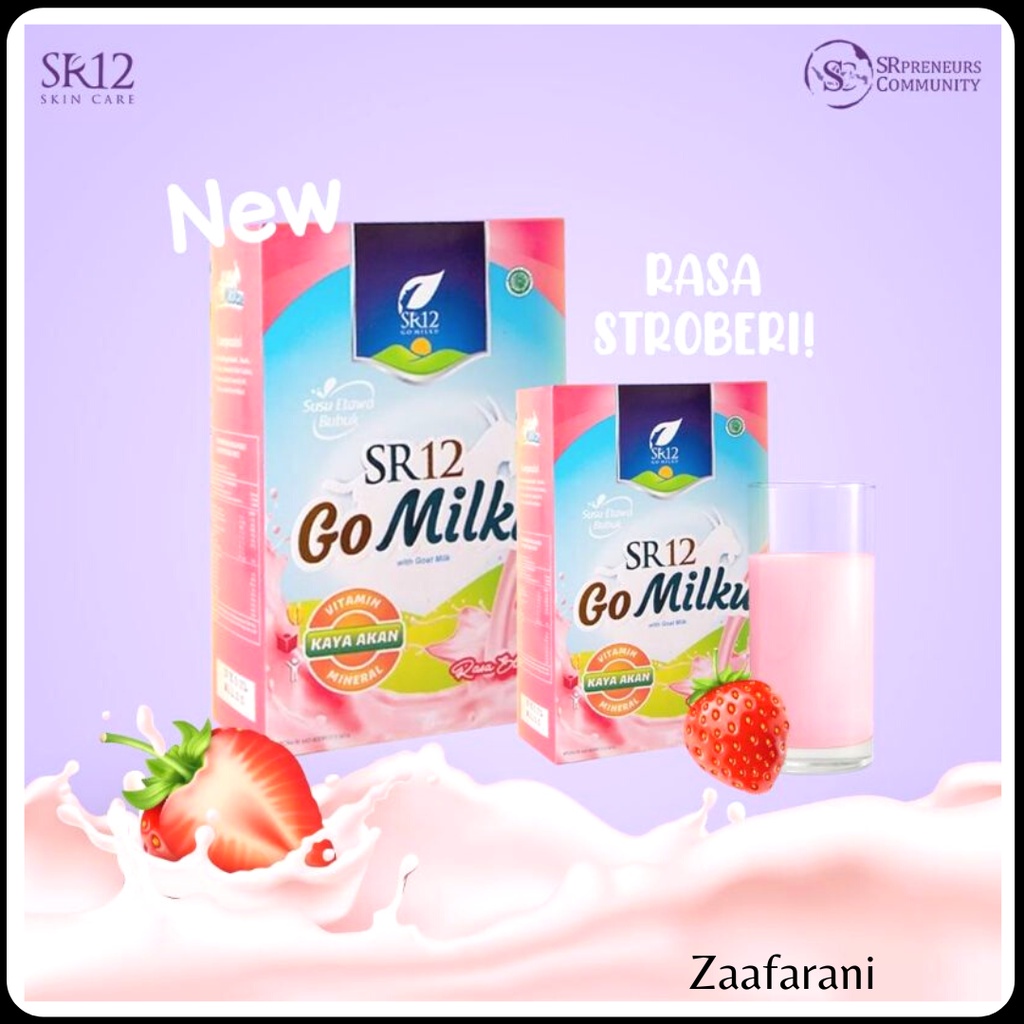 Jual Go Milku SR12 Susu Kambing Etawa Susu Bubuk Strawberry Bpom ...