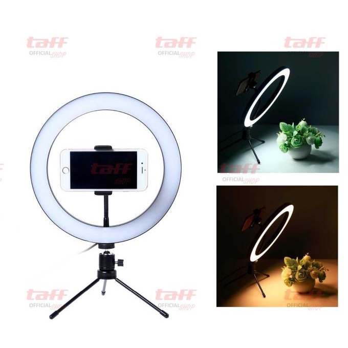 Jual Lampu Lightning Ring Light Led 120 Led Phone Holder & Tripod ...
