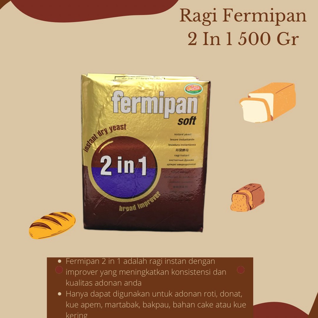 Jual RAGI FERMIPAN 2 IN 1 500G | Shopee Indonesia