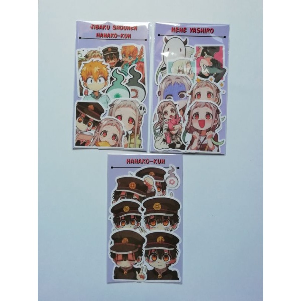 Jual [ST-PA-01] Sticker Pack Anime Jibaku Shounen Hanako-Kun Sticker ...