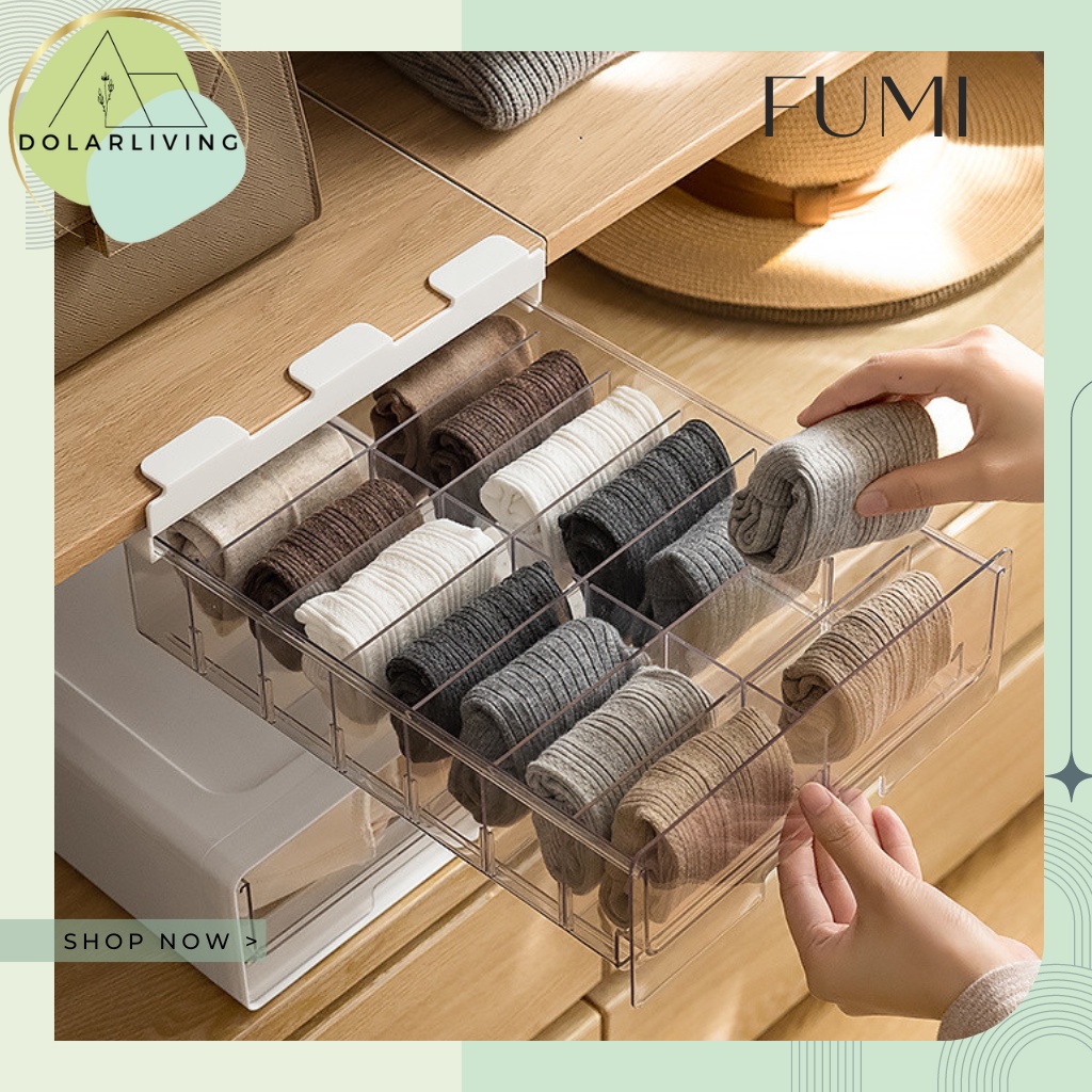 Jual DolarLiving 《 FUMI 》 Laci Gantung Bawah Meja Lemari Portable ...