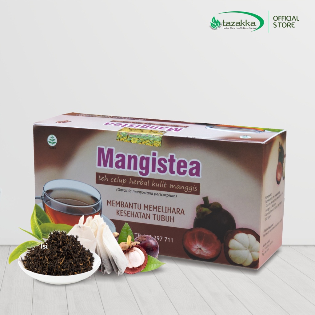 Jual Teh Mangistea Tazakka Minuman Herbal Kulit Mangis Celup Isi 20 ...
