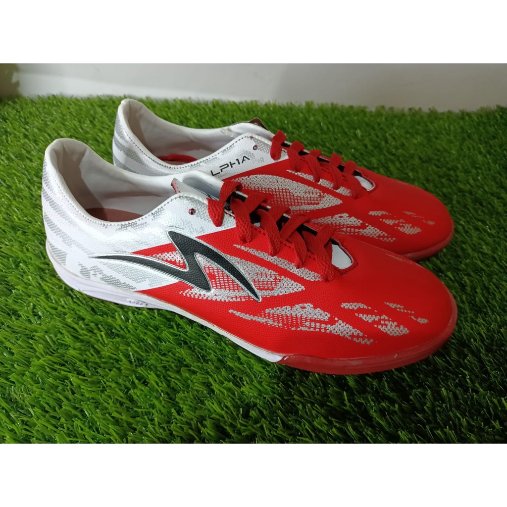Jual SEPATU FUTSAL ALPHA MERAH (BISA COD) | Shopee Indonesia