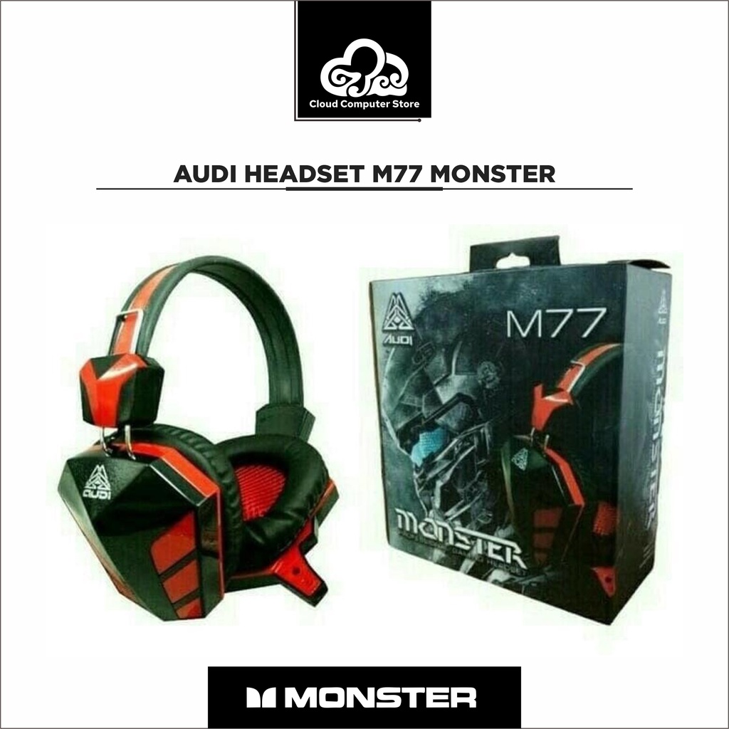 Jual HEADSET GAMING AUDI MONSTER M77 | Shopee Indonesia