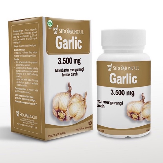 Jual Sido Muncul Herbal Garlic 30 Kapsul | Shopee Indonesia