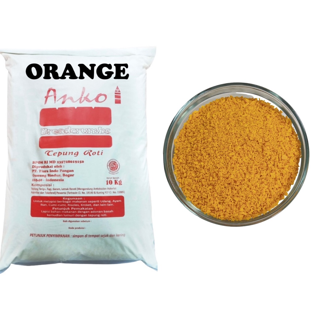 Jual Tepung Roti / Panko / Panir Orange 10 kg | Shopee Indonesia