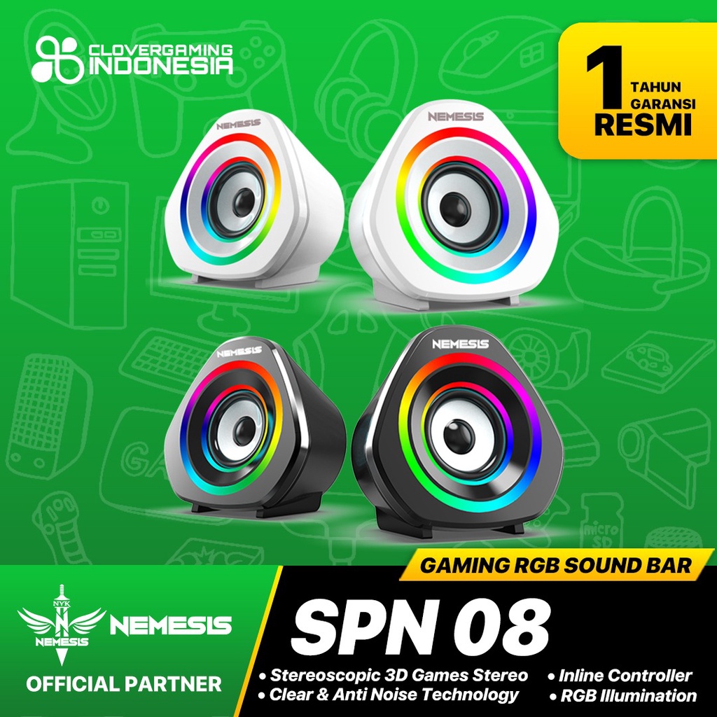 Jual NYK SP-N08 Falcon Speaker RGB - SPN08 SP N08 Speaker Gaming Stereo ...