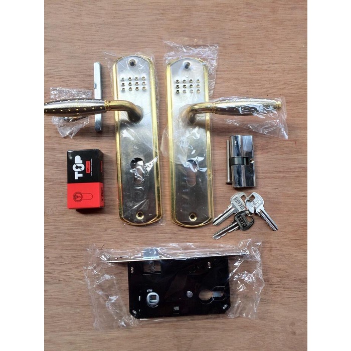 Jual HANDLE PINTU TOP GRANDE + SILINDER SET LENGKAP | Shopee Indonesia