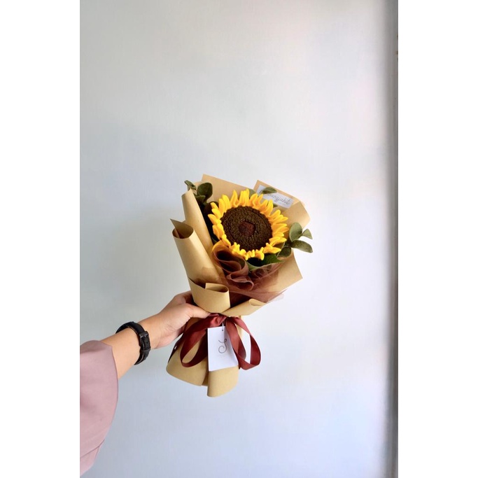 Jual SINGLE SUNFLOWER - BUKET BUNGA WISUDA | Shopee Indonesia