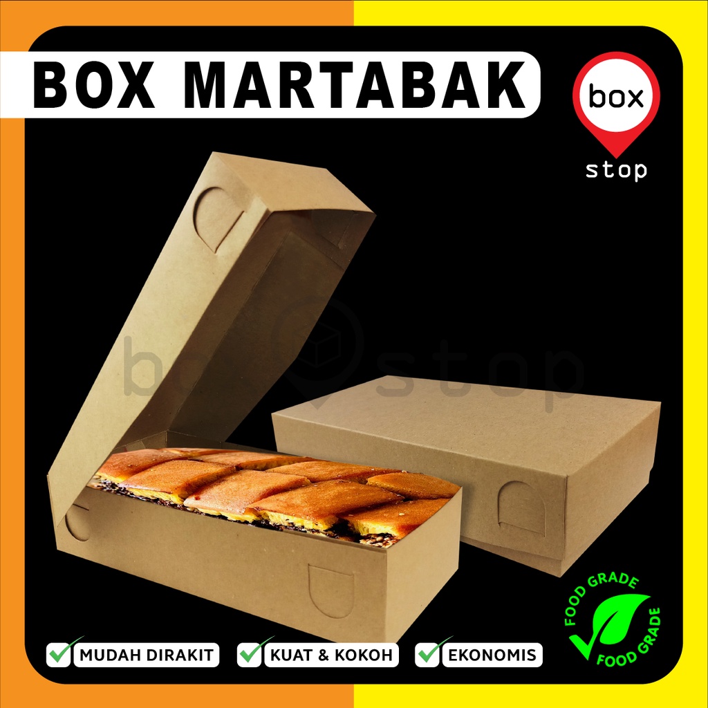 Jual Box Martabak-Kotak Martabak-Dus Martabak- KRAFTCOKLAT - 22x10x5cm ...