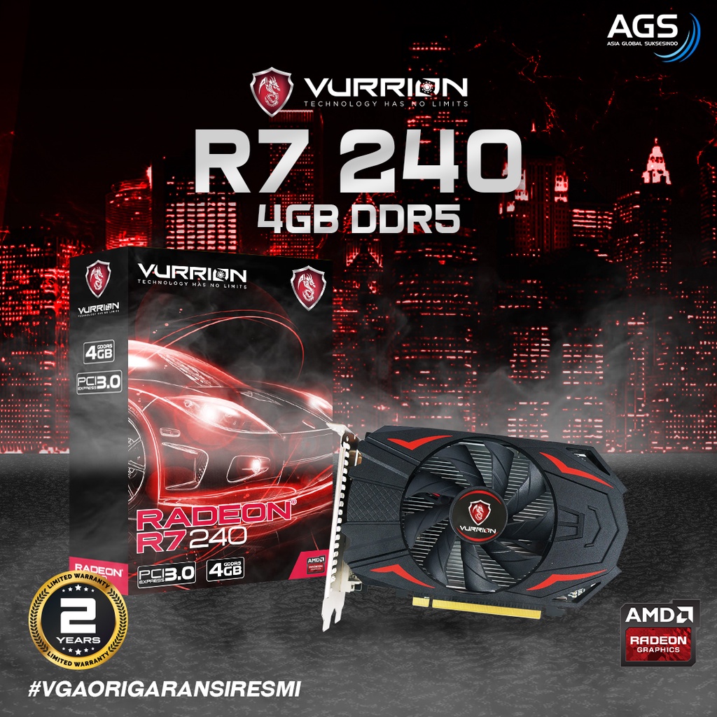 Jual Vga Card AMD Radeon R7 240 2GB 4GB GDDR5 128Bit GPU Vurrion Resmi ...