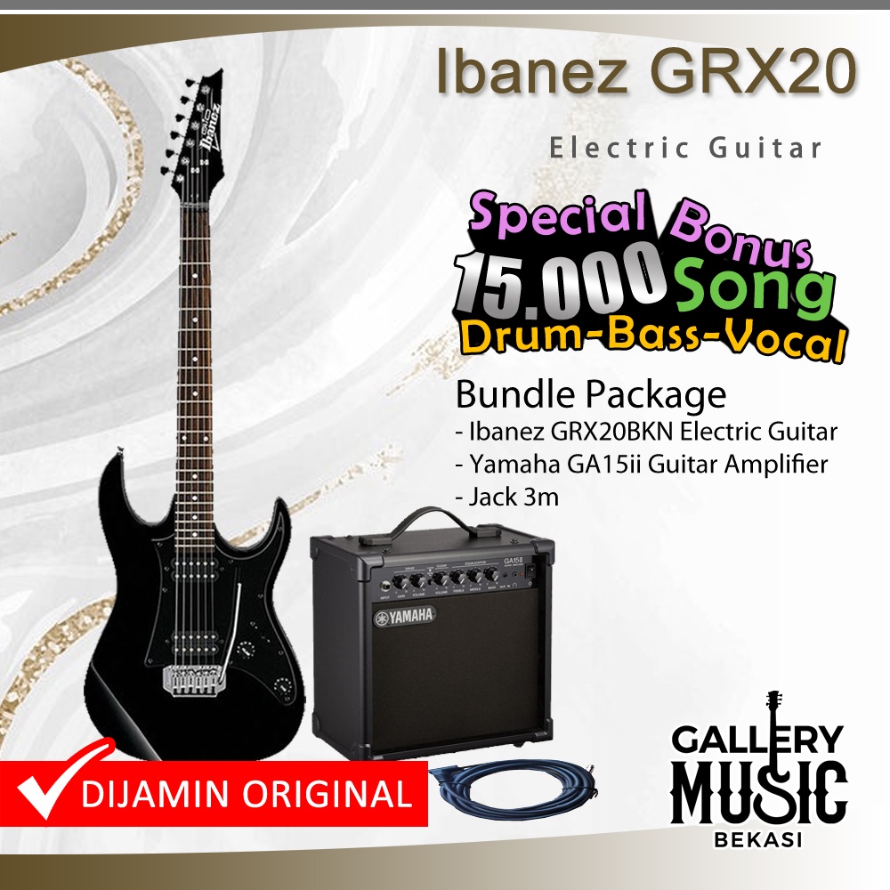 Jual Ibanez GRX 20 Gitar Elektrik Bundle Ampli Original/ GRX20 - GA15II ...