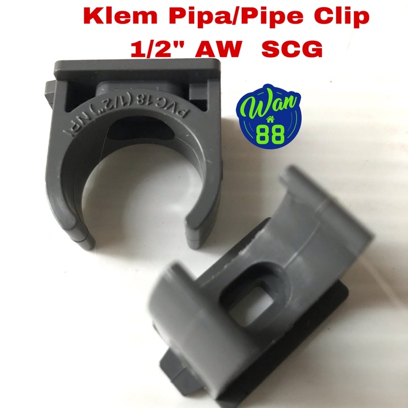 Jual Klem Pipa 1/2” / Pipe Clip 1/2” AW SCG | Shopee Indonesia