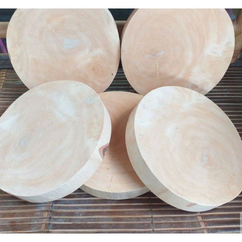 Jual talenan daging kayu bulat diameter 25 cm | Shopee Indonesia