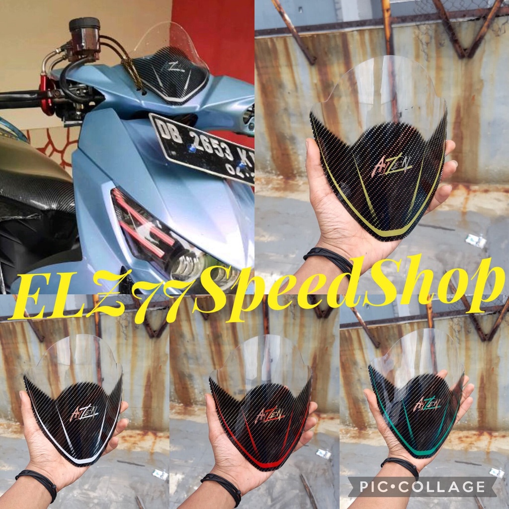 Jual (hoerulanwar77) VISOR MIO SOUL GT KARBON WINDSHIELD CARBON KARBON ...