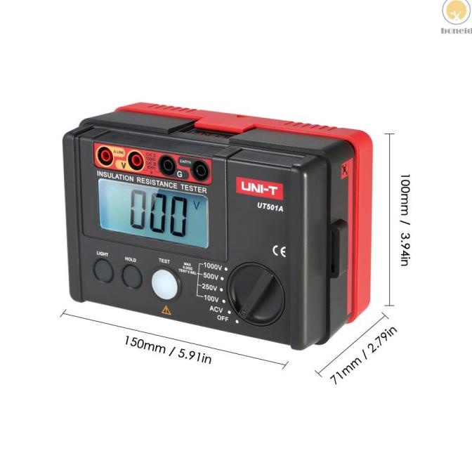 Jual Kd Uni-T Ut501A 1000V Insulation Resistance Meter Ground Tester ...