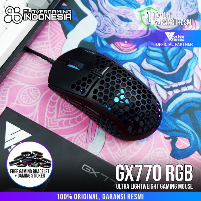 Jual {IqbalStore} VortexSeries GX770 RGB - Ultra Lightweight Gaming ...