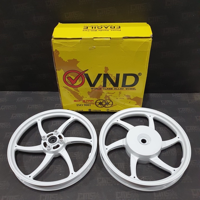 Jual Velg Velek VND Six Star Honda Vario 125 150 Old New Putih | Shopee ...
