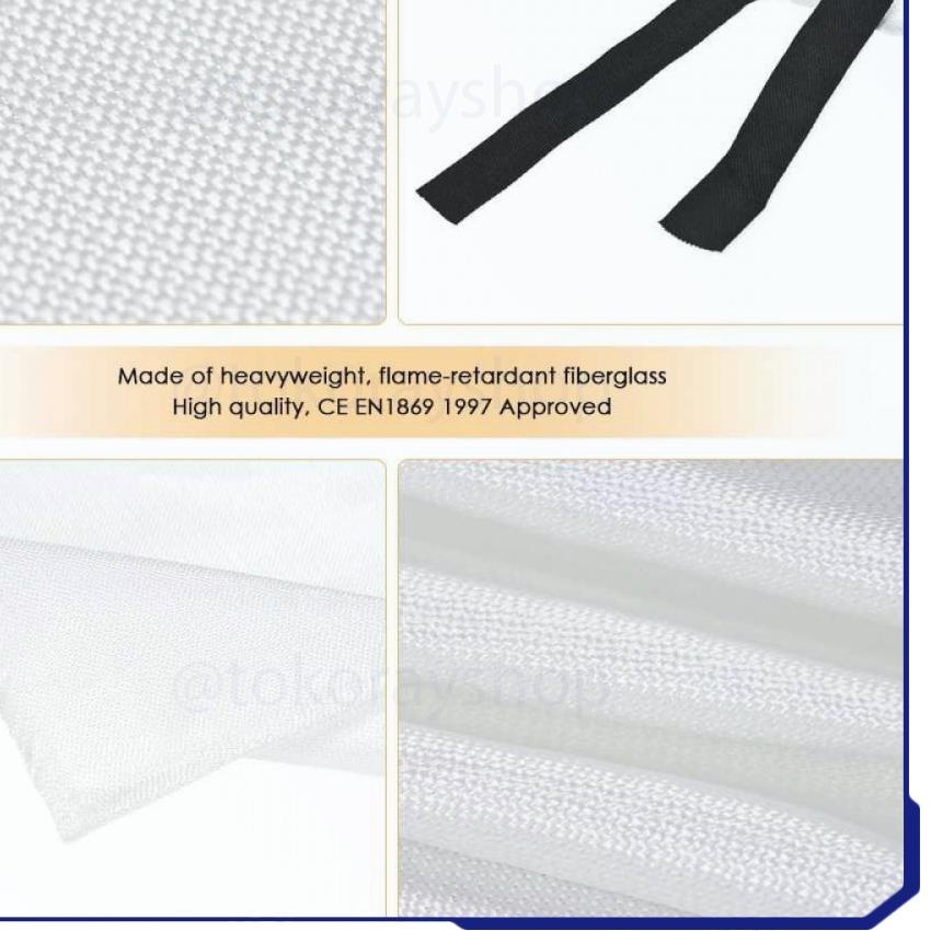Jual SEGERA BELI Kain Pemadam Api Fiberglass Fire Blanket Flame Cover ...