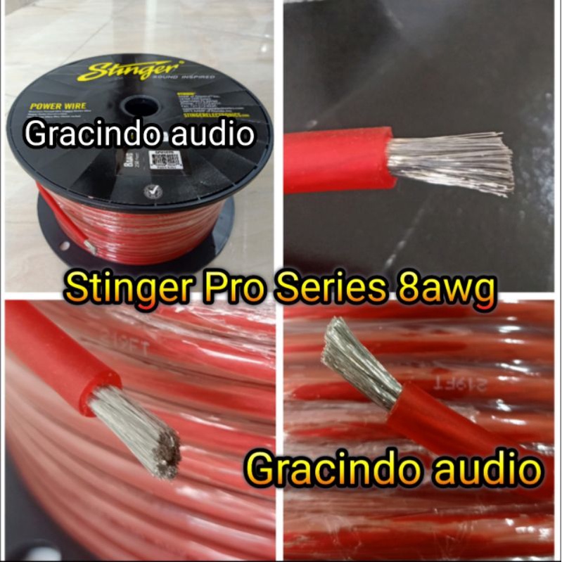 Jual Kabel Strum Power/Kabel Aki Stinger Pro Series 8awg OFC Pure ...