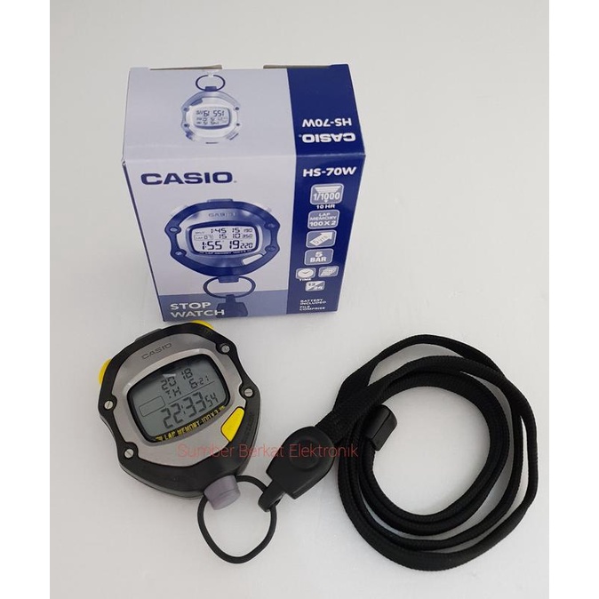 Jual Stopwatch Casio HS-70 W (Alat Pengukur Waktu) | Shopee Indonesia