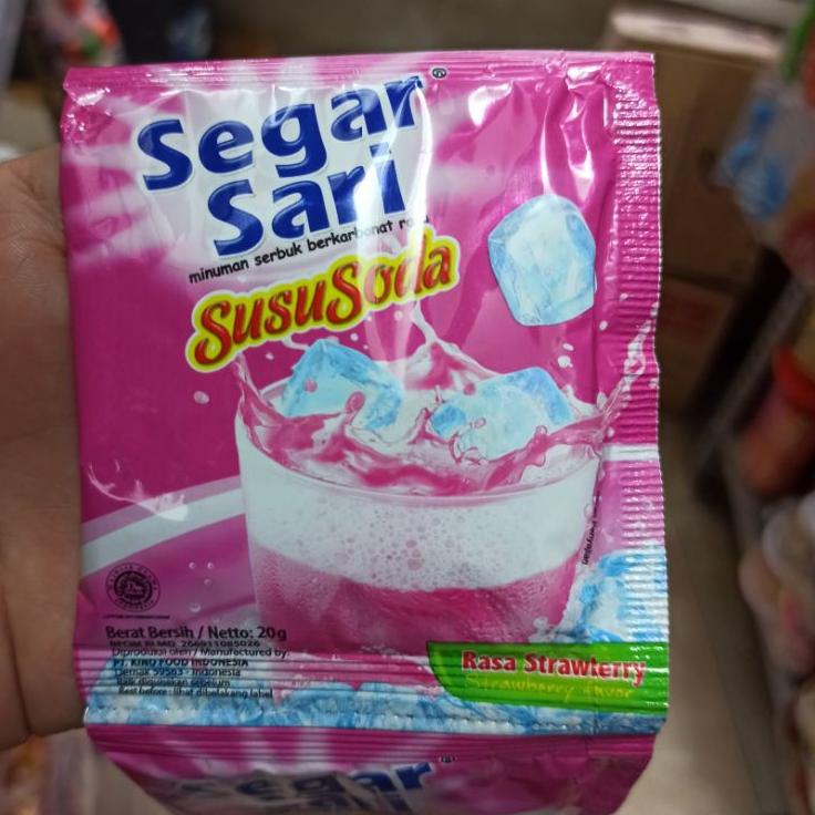 Jual IDI3u8T--Minuman Segar Sari Susu Soda 20g Strawberry Stroberi ...