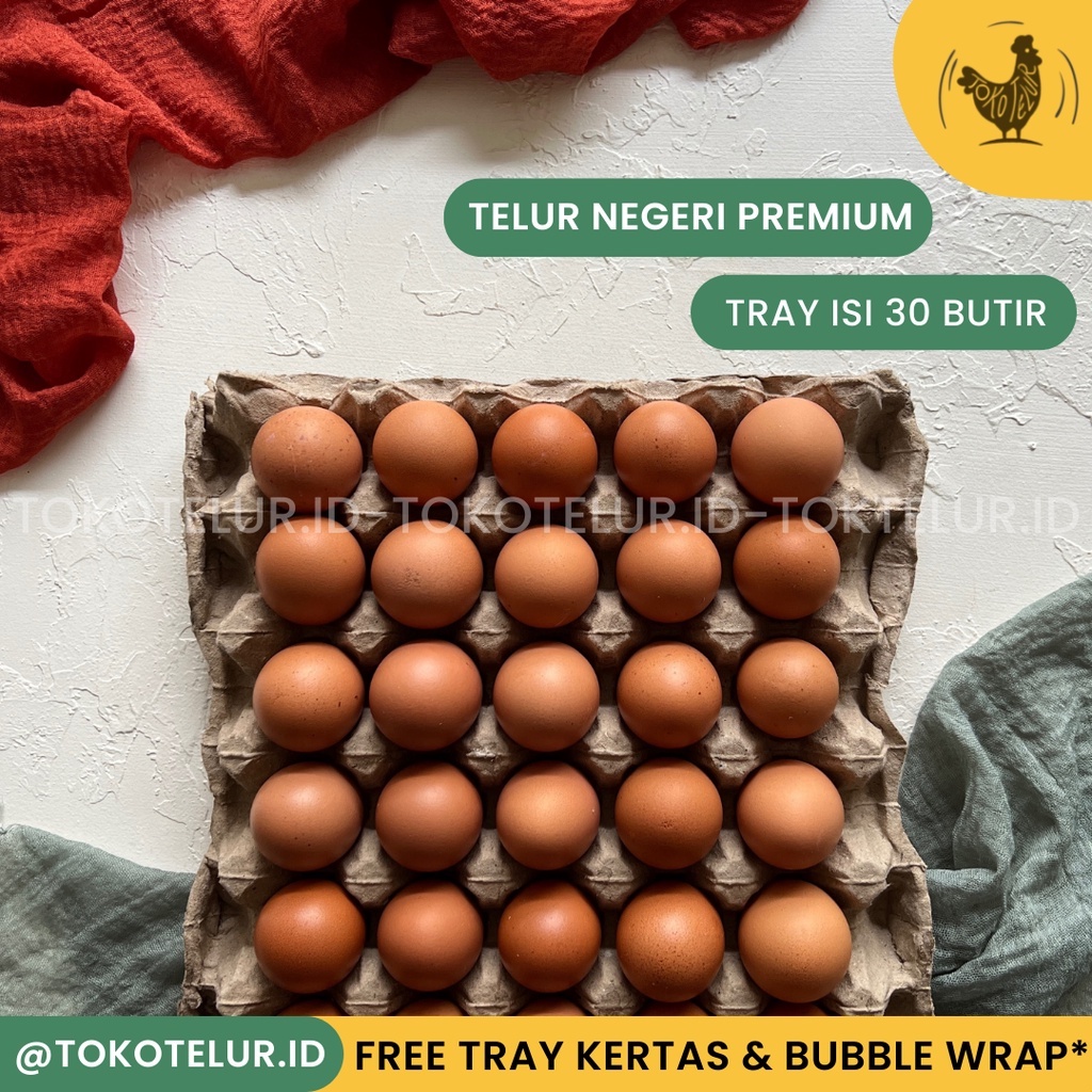 Jual Telur Ayam Negeri Premium Pilihan (30 Butir) 1 Tray - FRESH/Segar ...