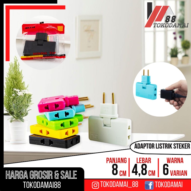 Jual Power Socket Plug in Stop kontak Steker Lipat Colokan Steker Lipat ...