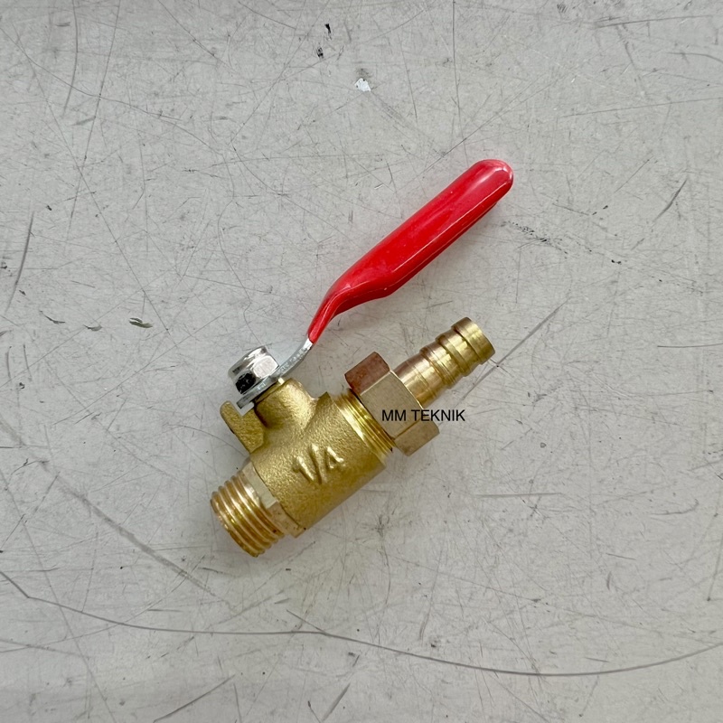 Jual Kran Angin Kompressor 1/4" Kuningan Kran Hato Kran Angin Stop ...