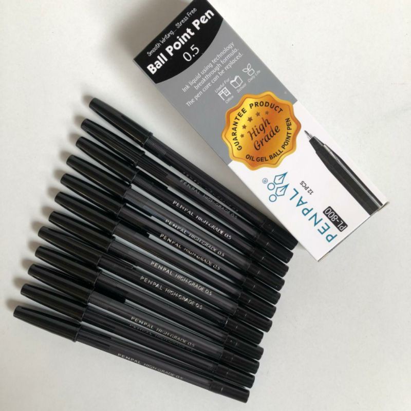 Jual PULPEN HITAM PENPAL HIGH GRADE 0.5mm | Shopee Indonesia