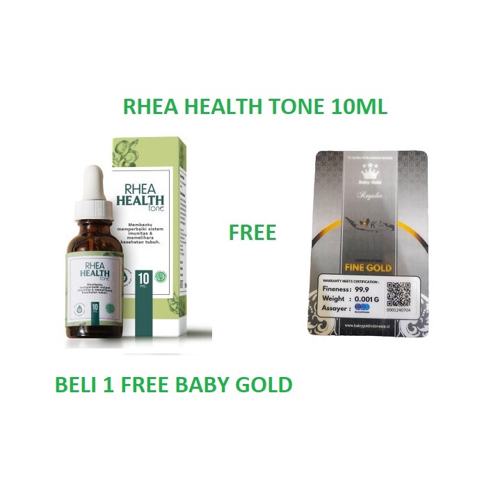 Jual RHEA HEALTH TONE 10ml SUPPLEMENT IMUNITAS - 10 ml free baby gold 0 ...